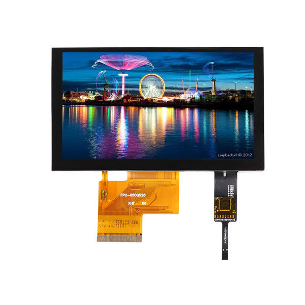 5.0" COG FPC TFT LCD Display 300cd/M2 800*480 ST5625 Capacitive Touch ...