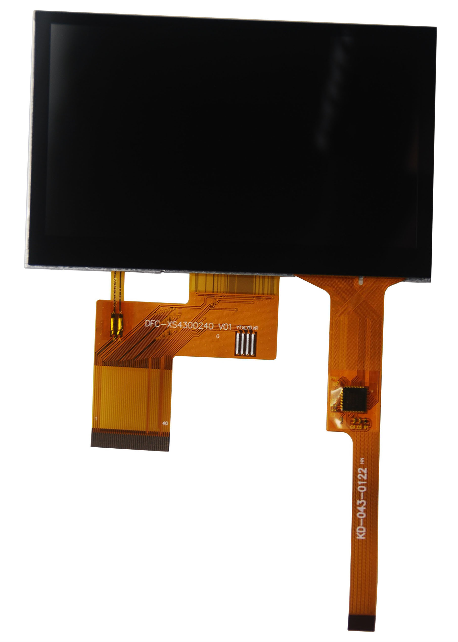 RoHS 4.3inch TFT LCD Touch Screen , 480xRGBx272 TFT Capacitive Touchscreen